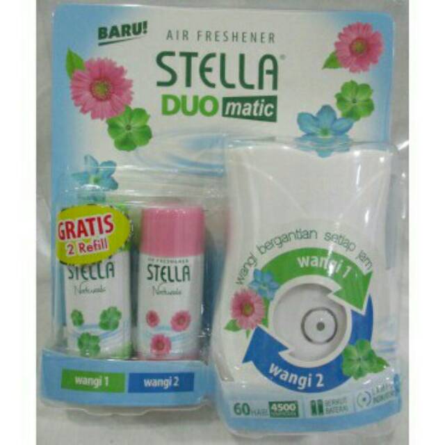 Jual STELLA DUO MATIC Alat Pengharum Ruangan Otomatis+Refill 2 botol ...