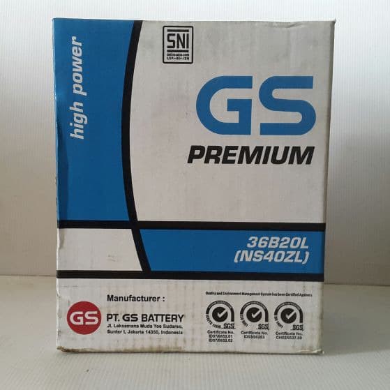 Jual Aki Mobil / Battery GS ASTRA Type GS PREMIUM NS40ZL 36B20L 12v 35 ...