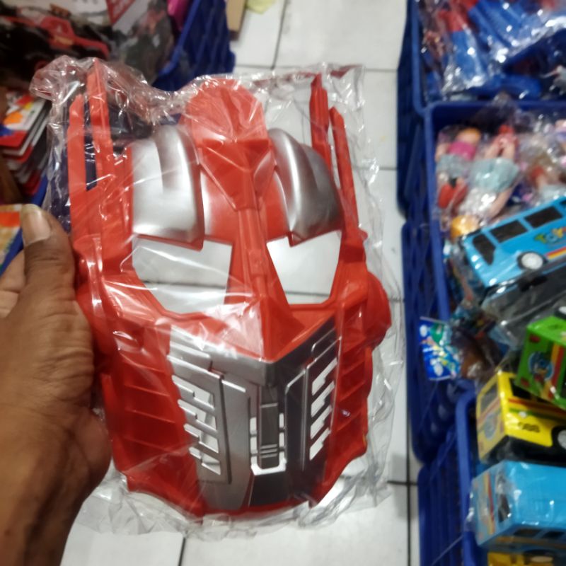 Jual TOPENG SUPER HERO NON LAMPU SPIDERMAN IRONMAN BUMBLE BEE ULTRAMAN ...