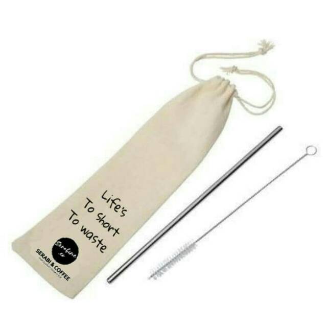 Jual Pouch stainless straw custom desain suka suka | Shopee Indonesia