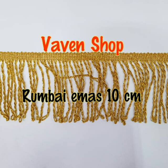 Jual Rumbai Emas 10 cm | Shopee Indonesia