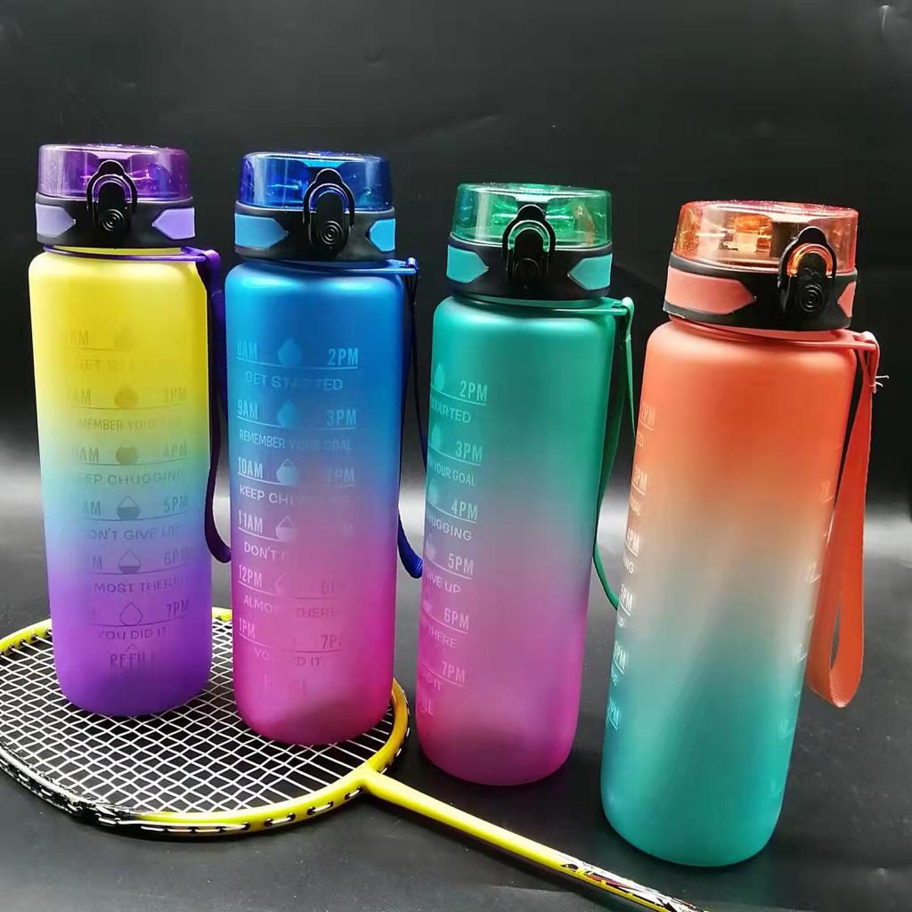 Jual Botol Minum 1 Liter Slim - Botol Minum 1000ml Gradasi Motivasi ...