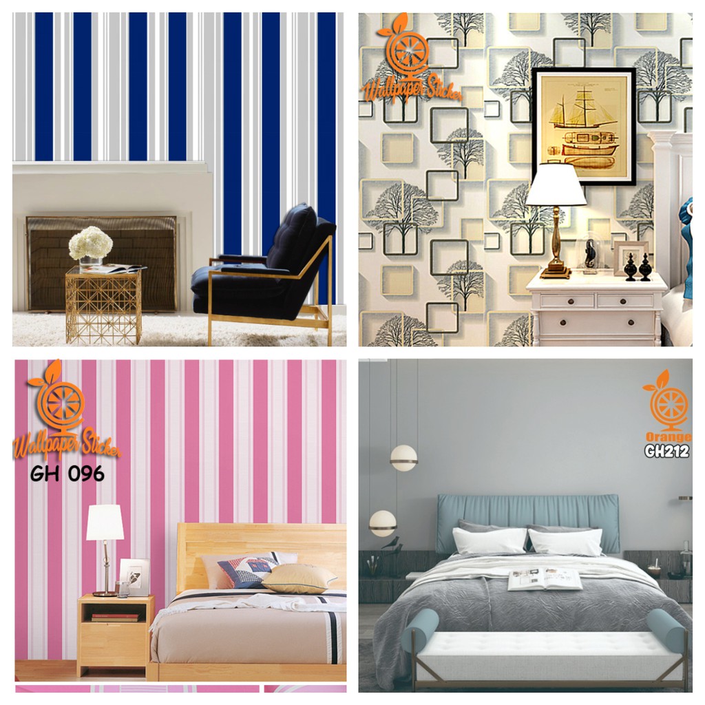 Jual Wallstiker Wallpaper Dinding 3D Wallpaper Stiker Dinding Kamar Tidur Wallpaper Dinding ...