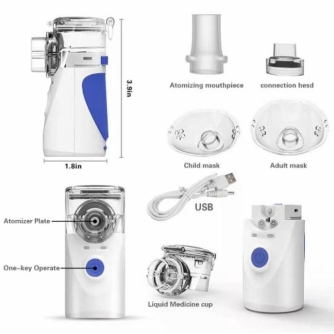 Jual Portable mesh Nebulizer Alat Uap pernapasan Asma Inhalasi -MY-520A Nbz ---Terbaru ...