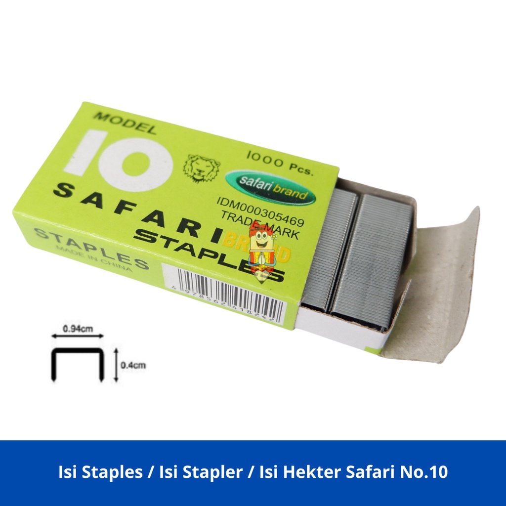 Jual Isi Staples / Isi Stapler / Isi Hekter Safari No.10 | Shopee Indonesia