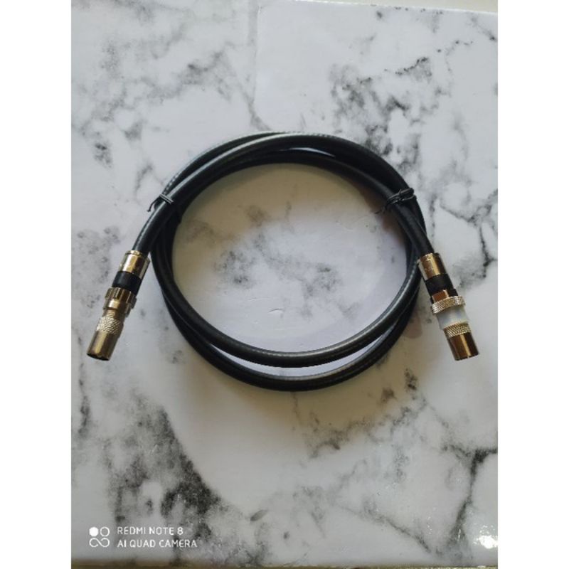 Jual Kabel Antenna RG6 Lengkap Platinum Dengan konektor press belden + jack TV MALE + FEMALE ...