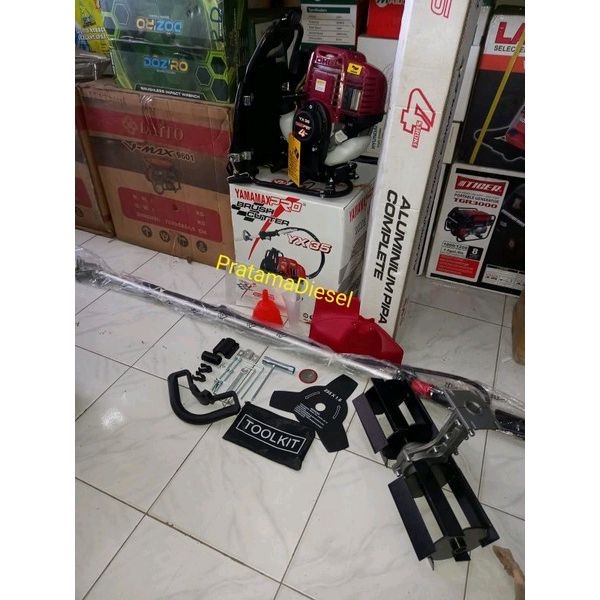 Jual Paket(2in1)Mesin Potong Rumput 4Tak YAMAMAX YX32+Cultivator Penyiang Gulma(Penggembur Tanah ...