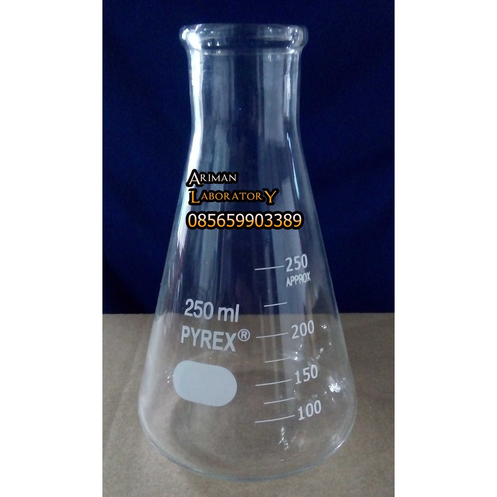 Jual Erlenmeyer 250 ml PYREX | Shopee Indonesia