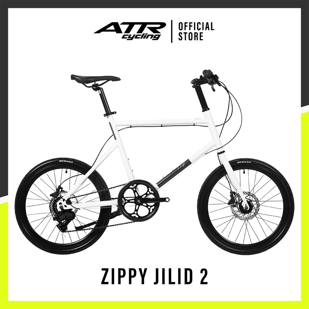 Jual NEW MINIVELO ZIPPY URBAN BIKE JILID2 8speed 20" 2022 - White Smoke ...