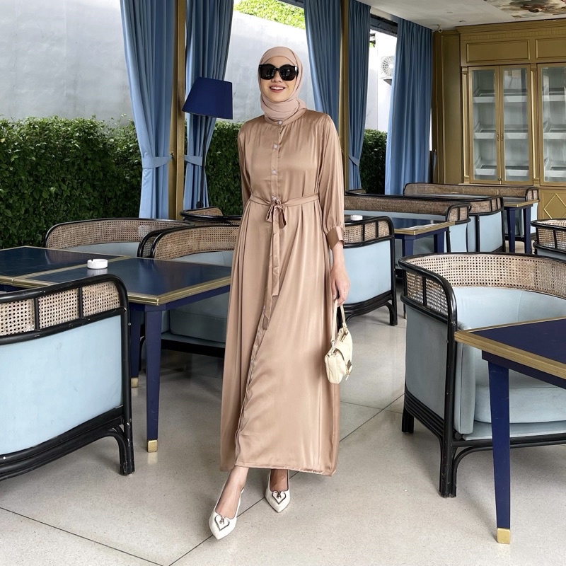 Jual Abashe Abaya Gamis Full Button - MARVSHE | Shopee Indonesia
