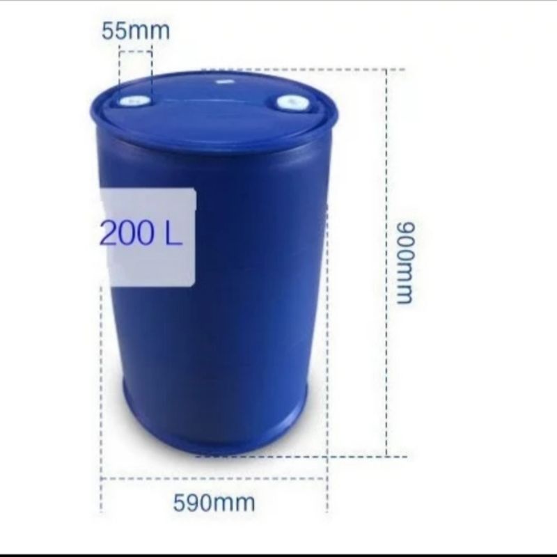 Jual Drum Tong Plastik 200 Liter Tempat Sampah Tangki Tandon Toren Air ...