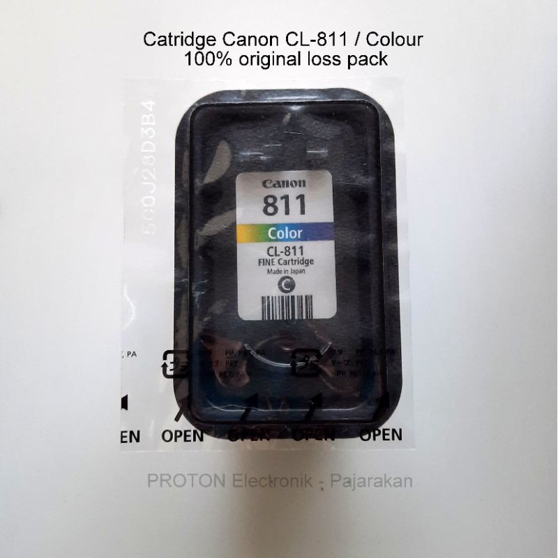Jual Genuine Catridge Canon CL-811 original color 811 warna Loss pack ...