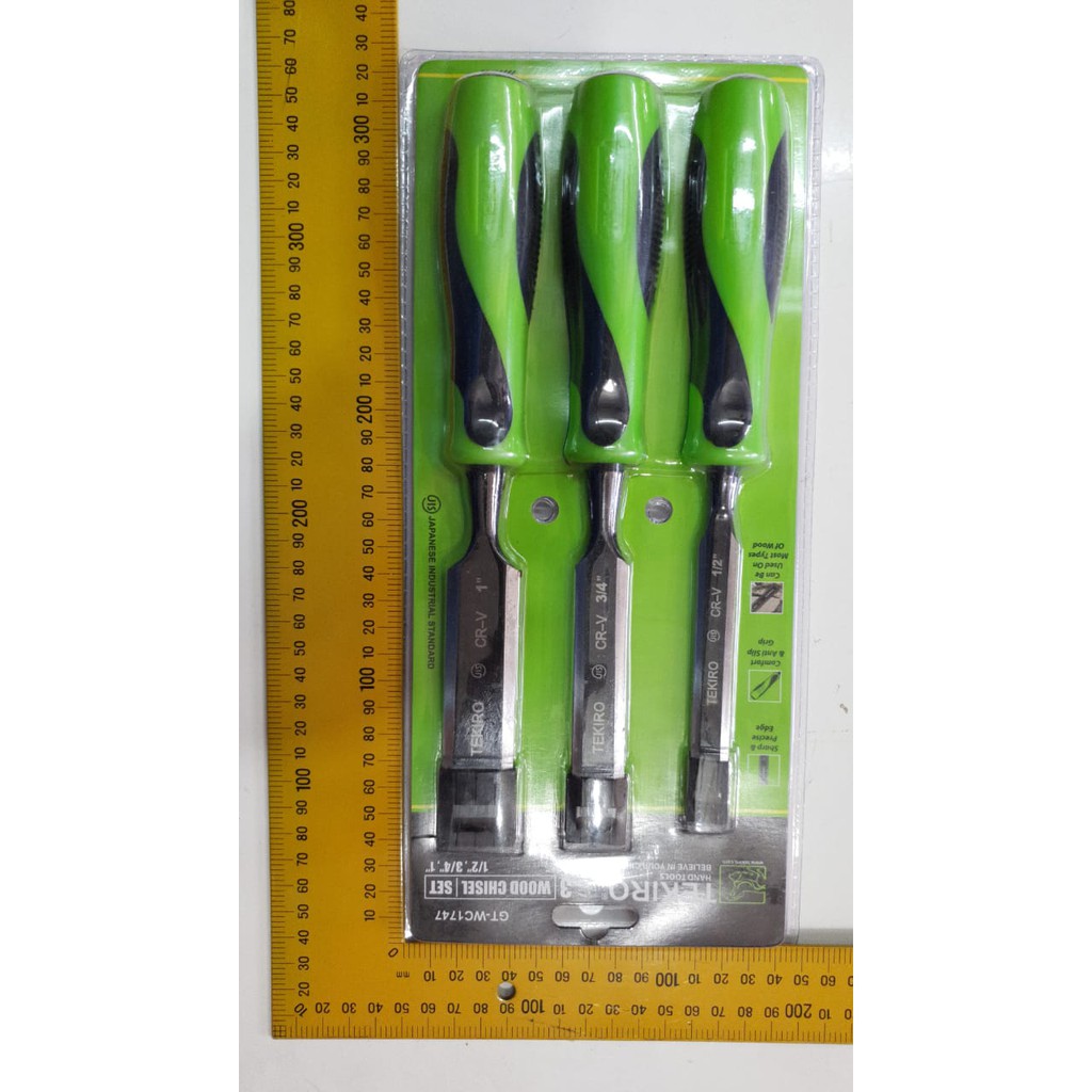 Jual TEKIRO Wood Chisel PAHAT KAYU HEAVY DUTY SET 3 pcs | Shopee Indonesia