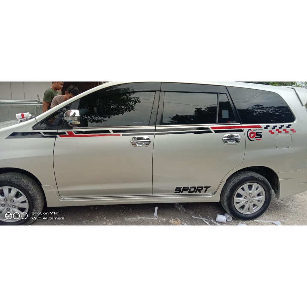 Jual STIKER STRIPING LIST MOBIL INNOVA SPORTY STIKER CUTTING BODY MOBIL ...