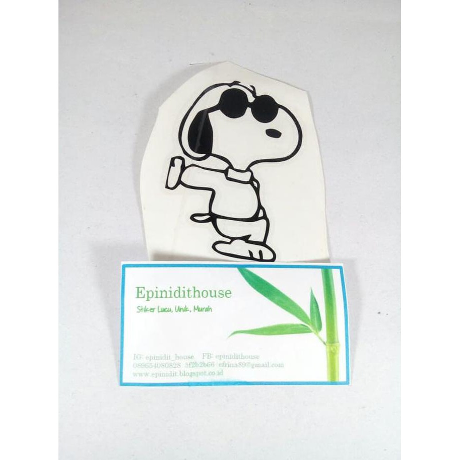 Jual Dapatkan Wallstiker Stiker Saklar Lampu Snoopy Anjing Kacamata ...
