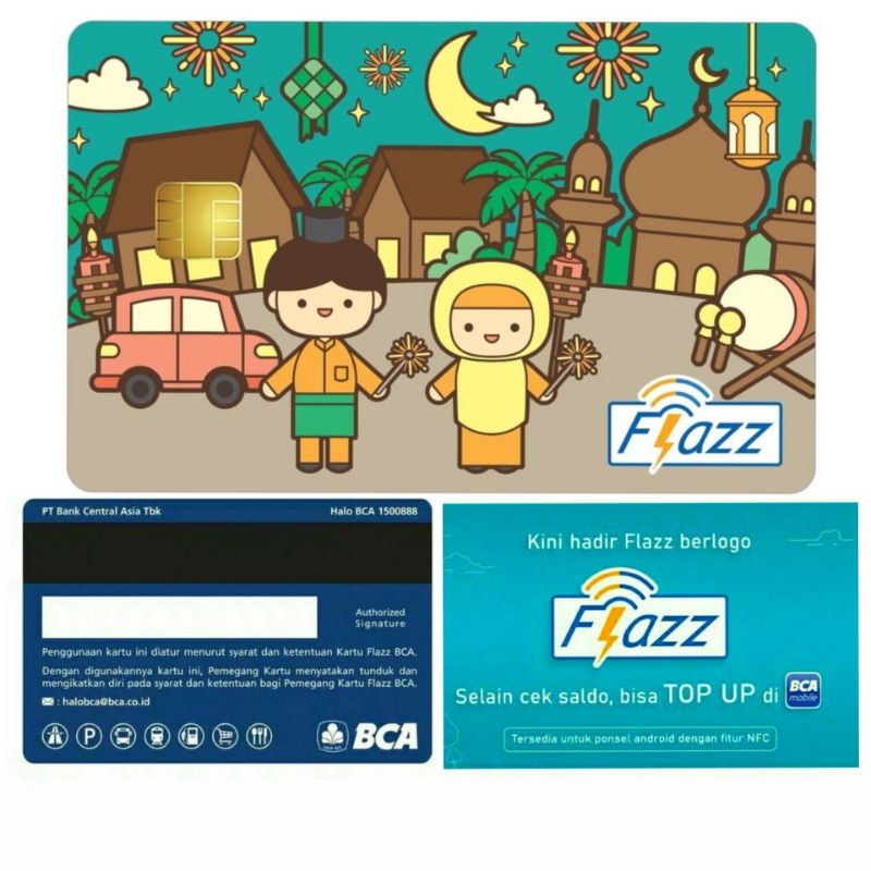 Jual Kartu Flazz Gen 2 /Gen2/ IDUL FITRI edition 2021 - Green Color ORI ...