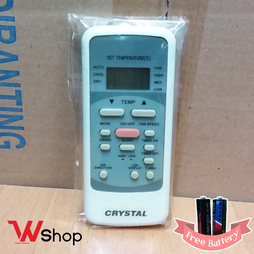 Jual Remot/Remote AC Crystal - Ori/ORIGINAL - Air Conditioner Remote ...