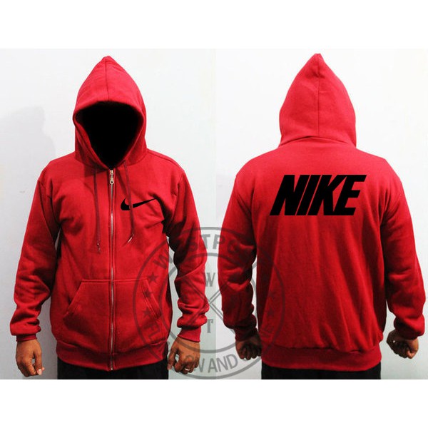 Jual JAKET HOODIE ZIPPER NIKE SPORT WARNA MERAH TERBARU | Shopee Indonesia