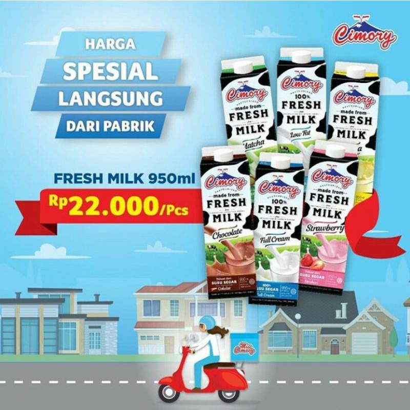 Jual Cimory UHT Fresh milk 950ml | Shopee Indonesia