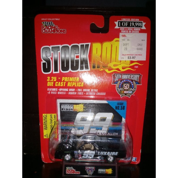 Jual RACING CHAMPIONS NASCAR STOCK RODS JEFF BURTON'S EXIDE NO.99 1932 ...