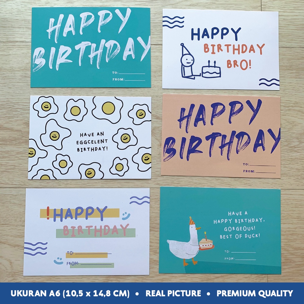 Jual [FREE AMPLOP] KARTU UCAPAN BIRTHDAY CARD ULANG TAHUN PREMIUM DAN ...