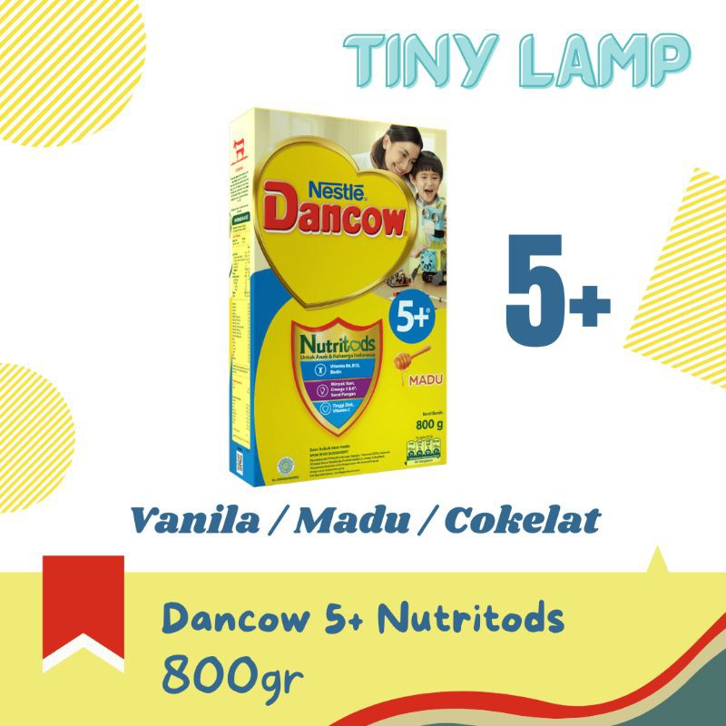 Jual Dancow 5+ Nutritods 800gr 800 gr Vanila Madu Cokelat - TinyLamp ...