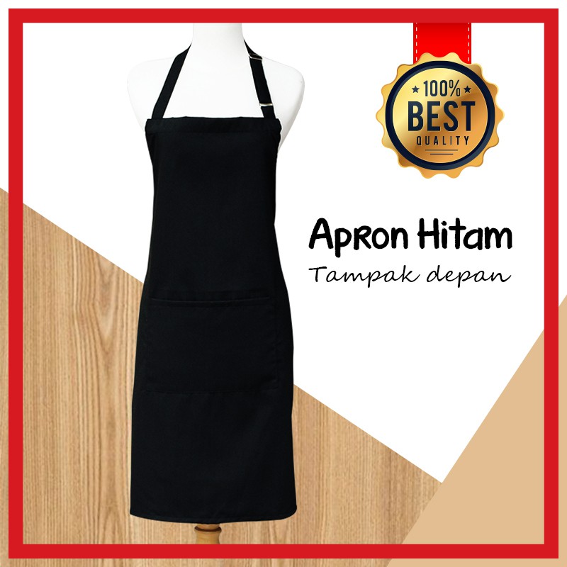 Jual Apron/celemek hitam polos | Shopee Indonesia