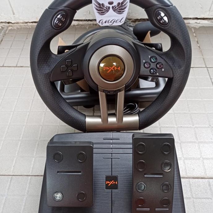 Jual PXN V3II Vibration Motor Racing Game Steering Wheel With Pedal PS PC | Shopee Indonesia