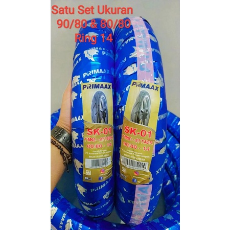 Jual Ban Primax Sk 01 Ukuran 90/80 & 80/80 Ring 14 Satu Set Ban donat ...