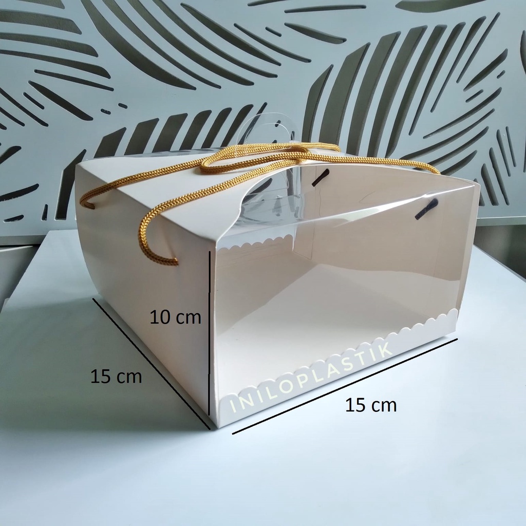 Jual Box Mika Pudding MBX 15x15x10 / Dus Tart / Box Parcel Window / Box ...