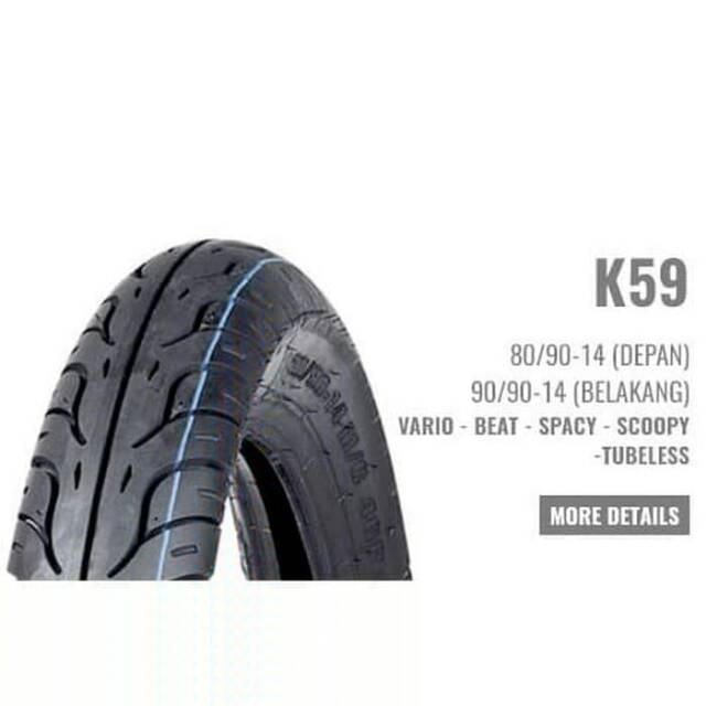Jual Ban Federal AHM (TL) 80/90-14 Dan 90/90-14 K59 (FEDERAL Ori Honda ...