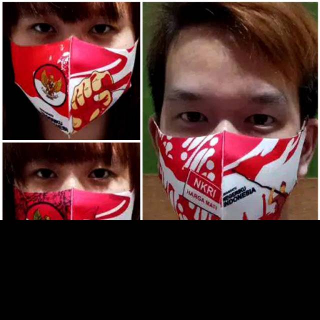 Jual Masker SCUBA motif printing BENDERA merah putih HUT RI 17 Agustus ...