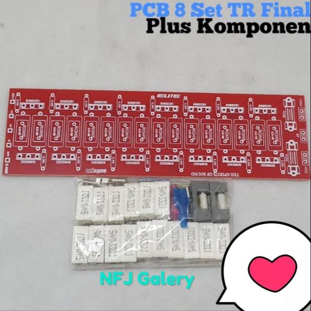 Jual Transistor 8 Paket Pcb line final PCB Plus Komponen Sparepart ...