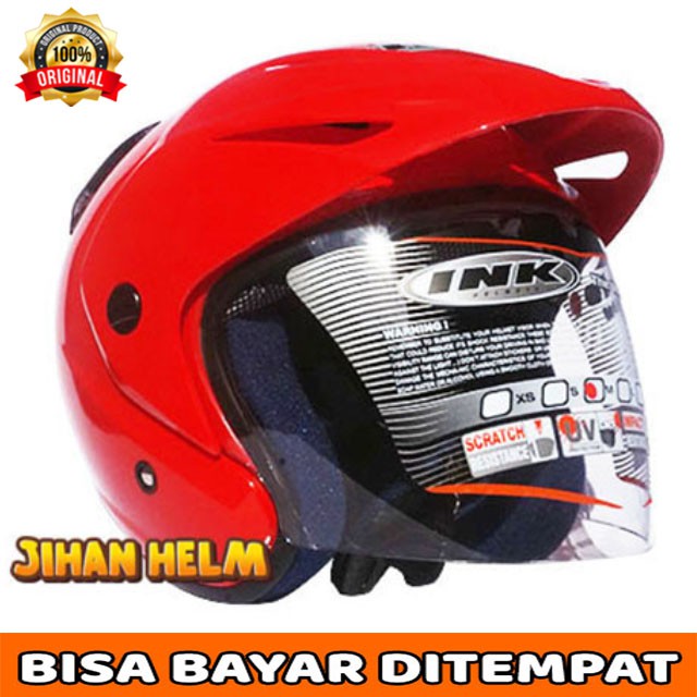 Jual HELM INK CX22 FIRE RED 100% ORIGINAL SNI DEWASA PRIA WANITA ...