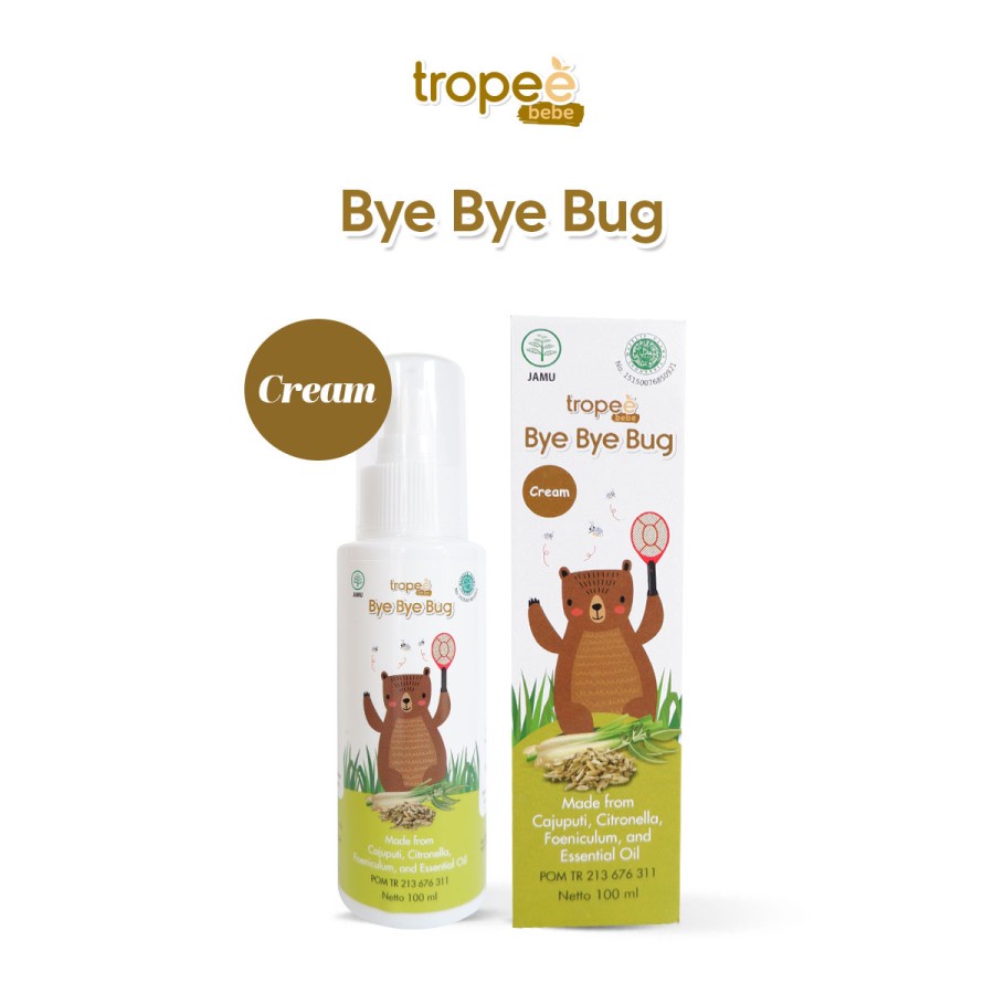 Jual Tropee Bebe Bye Bye Bug Cream 100ml | Shopee Indonesia