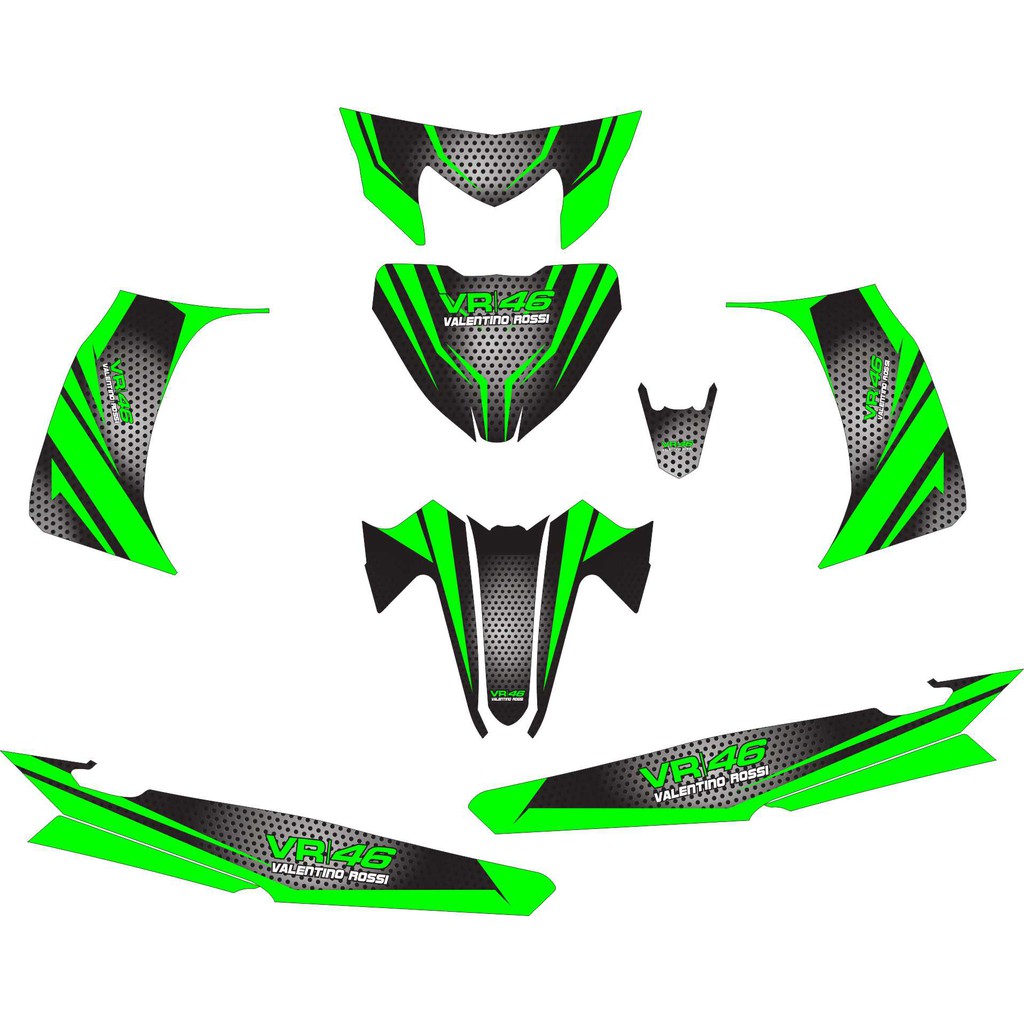 Jual Stiker Decal Motor Vega ZR Motif MotoGP Grade B&A | Shopee Indonesia
