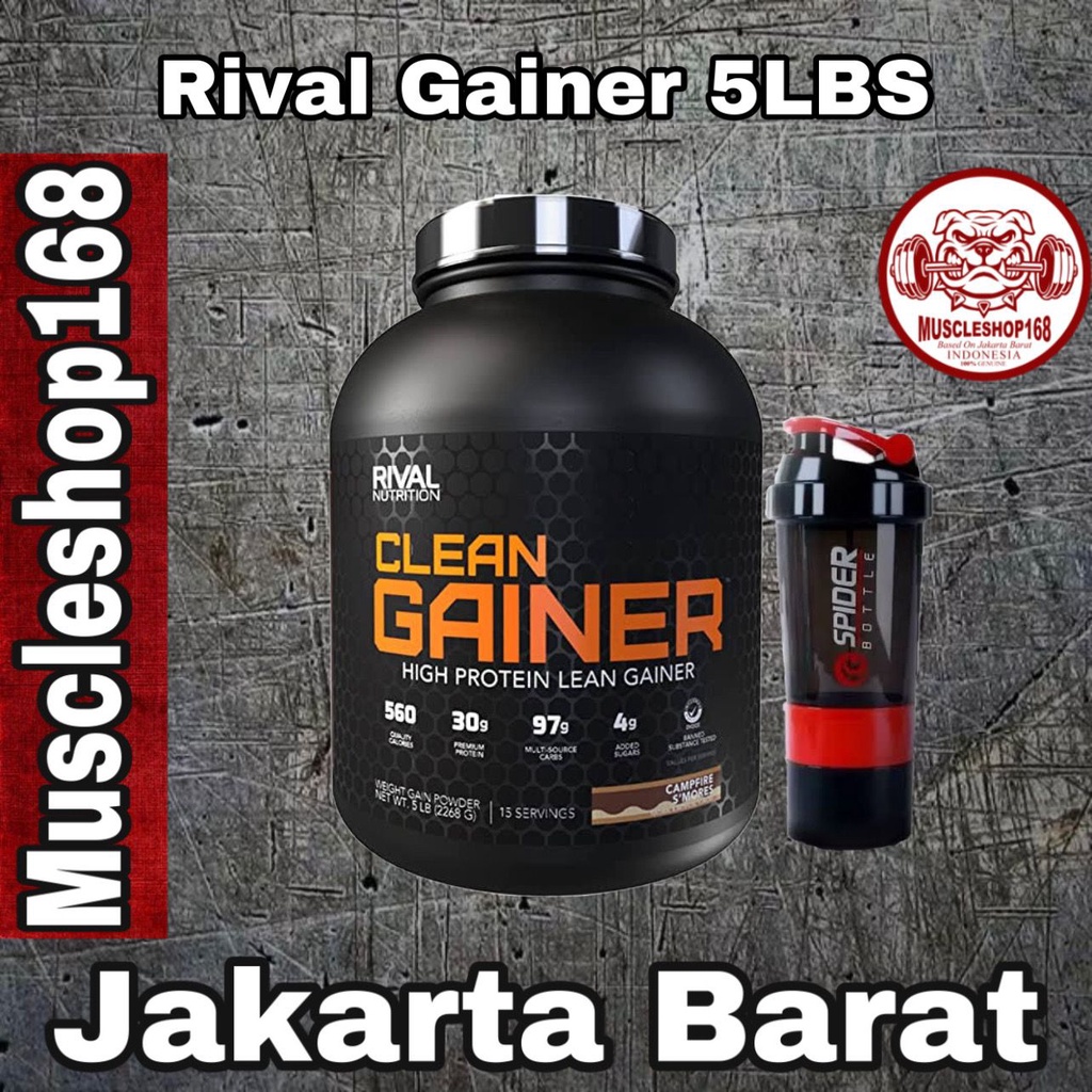 Jual Rival Nutrition Clean Gainer 5 lbs High Protein Lean Gain Gainer ...
