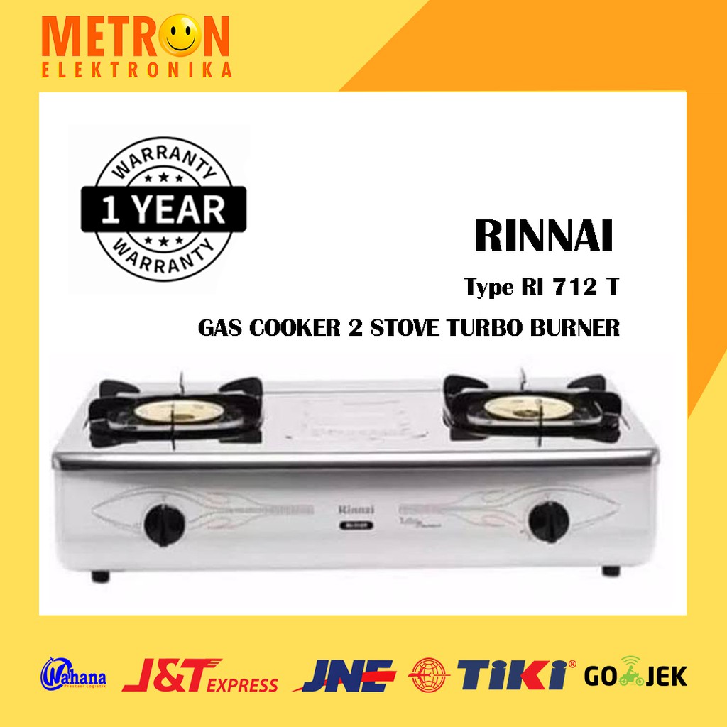 Jual RINNAI RI-712T KOMPOR GAS 2 TUNGKU / GAS COOKER / RI712T | Shopee ...