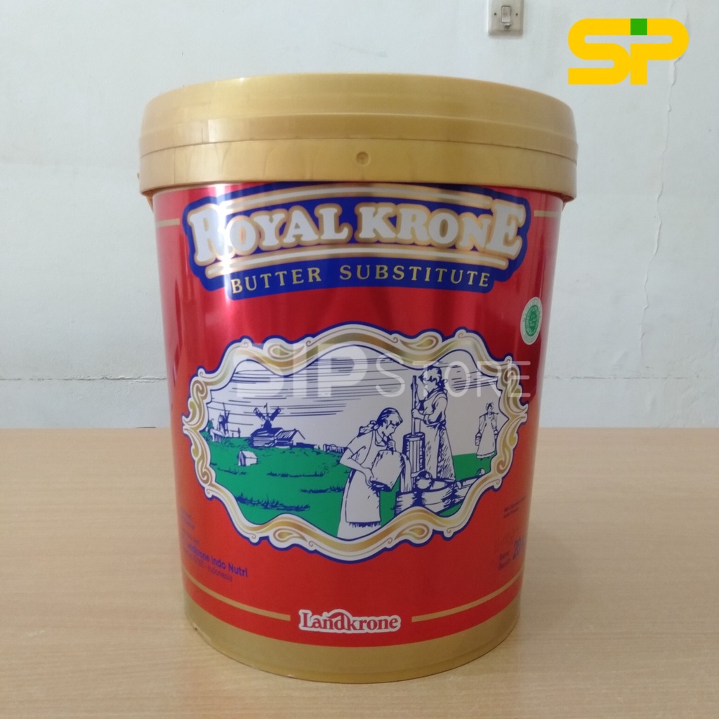 Jual B.O.S ROYAL KRONE @20kg / Butter Oil Subtitute / Margarin / Mentega @20kg (Pail) | Shopee ...