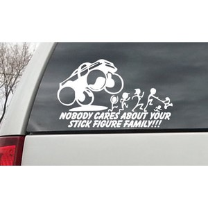Jual Stiker Mobil Jeep Stick Figure Happy Family Sticker Nobody Care ...