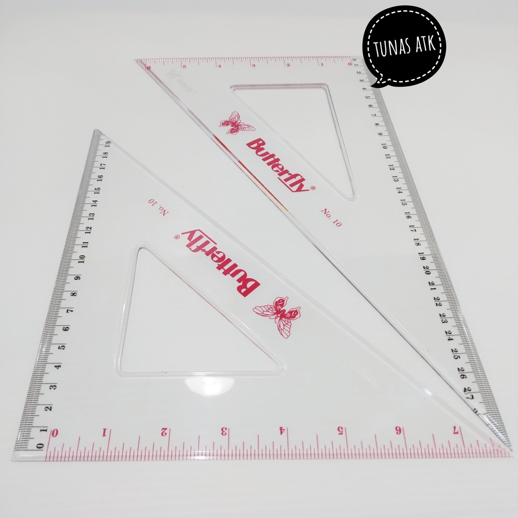 Jual BUTTERFLY PENGGARIS SEGITIGA SET NO. 10 | Shopee Indonesia
