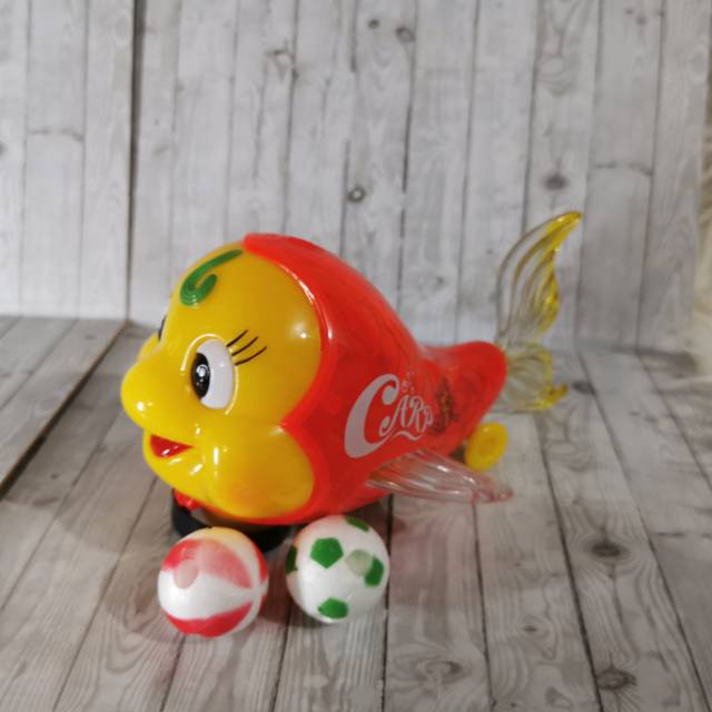 Jual Mainan ikan gerak carp melayang bola ball magic ocean music ...