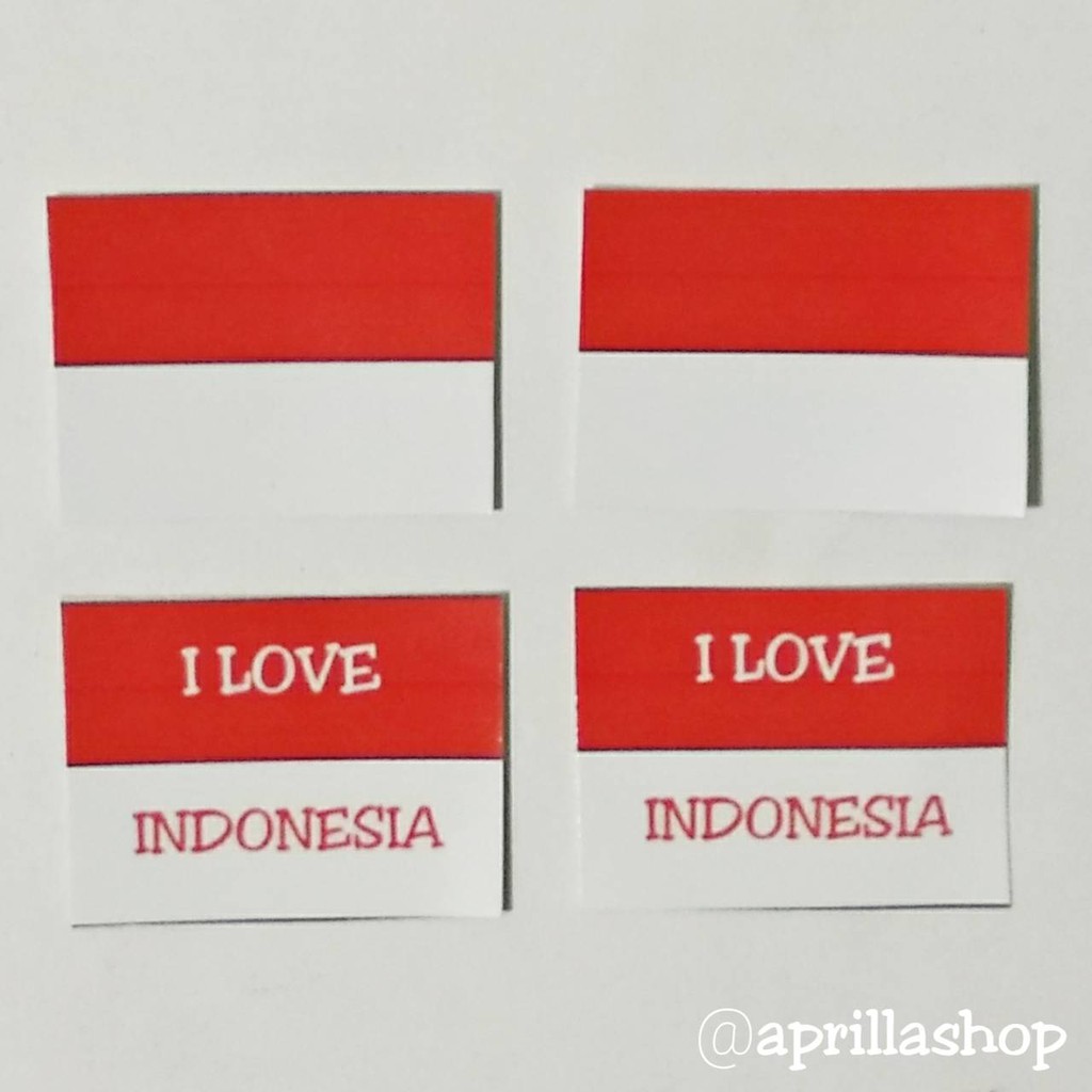Jual Sticker Bendera Merah Putih TERMURAH ( satuan ) | Shopee Indonesia