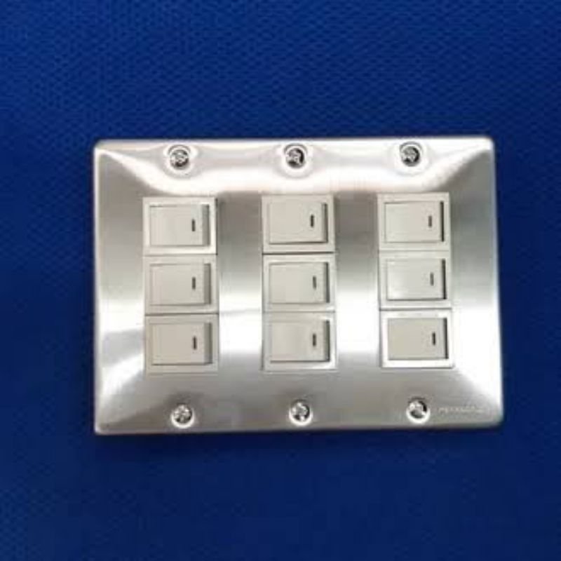 Jual Grid Switch 9 gang atau Saklar 9 gang Panasonic Full Color ...