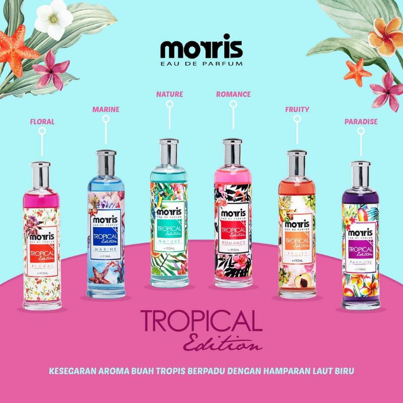 Jual MORRIS PARFUM TROPICAL EDITION 110ML EDP - PARFUM MORRIS TROPICAL ...