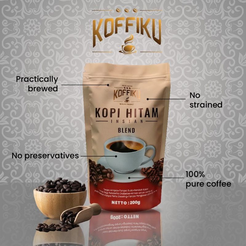 Jual [Kemasan Ekonomis 50 gram] Spray Dried Instant Coffee/ Kopi Hitam ...
