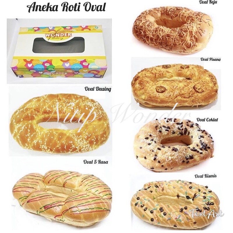 Jual Roti Wonder Bakery Solo Salatiga Semarang Jawa Tengah Oval Coklat ...