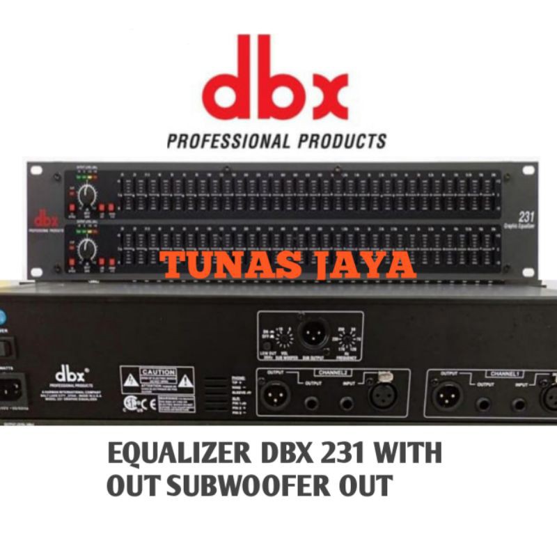 Jual EQUALIZER DBX 231 EQUALIZER DBX231 ADA SUBWOOFER OUT DBX 231SUB ...