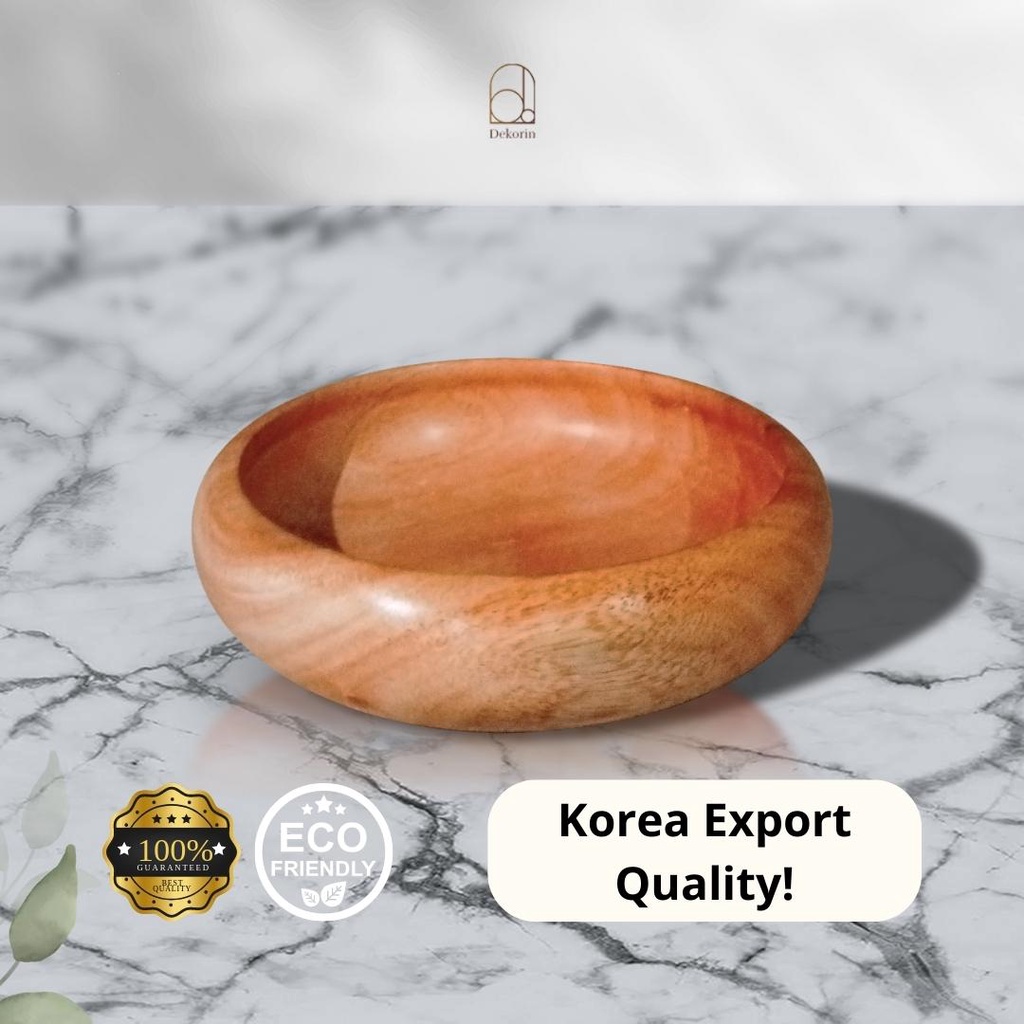 Jual Mangkuk Kayu Aesthetic untuk Makan Besar Mahoni Premium/ Bulat ...