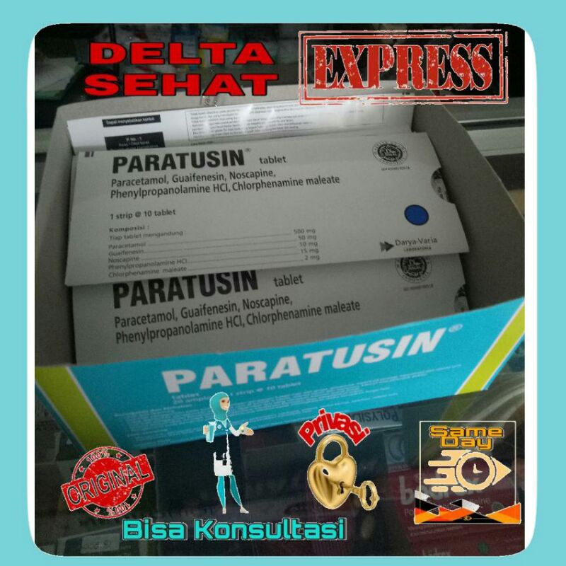 Jual Paratusin tab 10's / paratusin syr 60ml obat flu batuk pilek ...